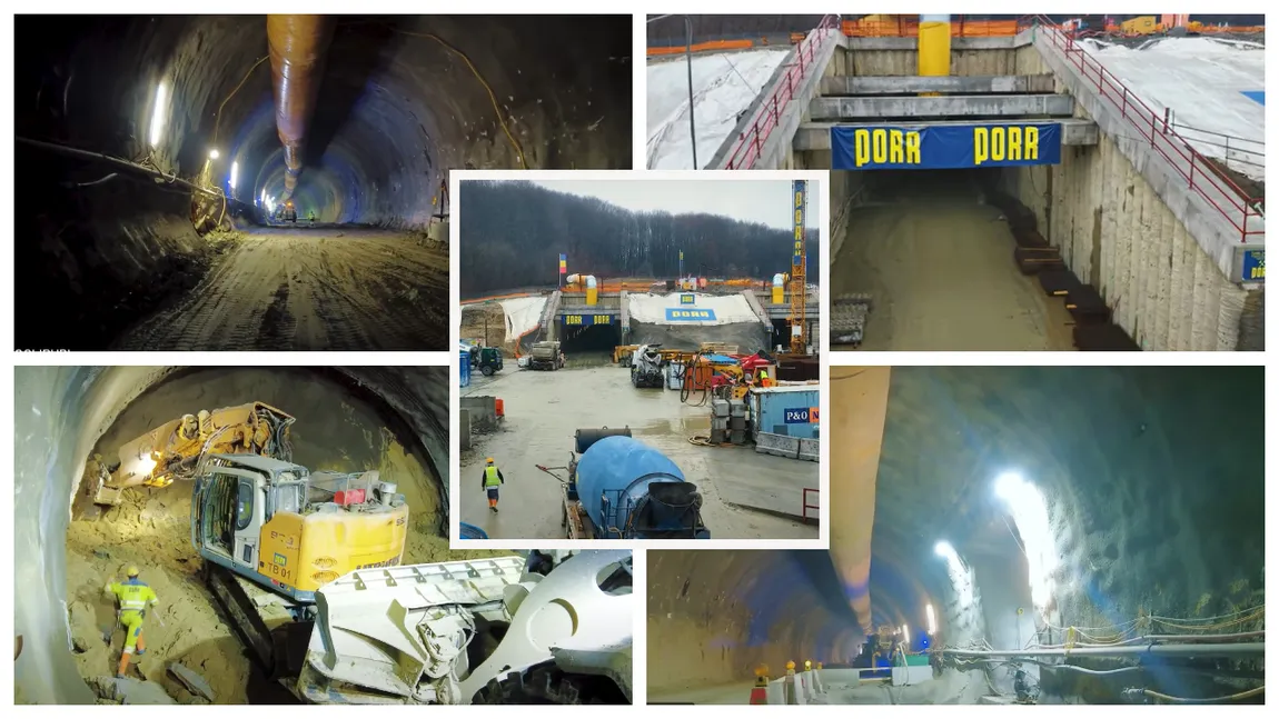 Cum arată tunelurile Daniela și Alina de pe Autostrada Sibiu-Pitești și care este stadiul lucrărilor